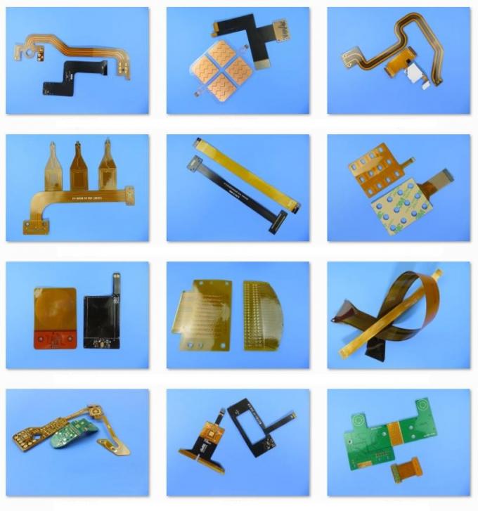 2 Layer Flexible Printed Circuit FPC Built On Polyimide With PI Stiffener and Immersion Gold for ...