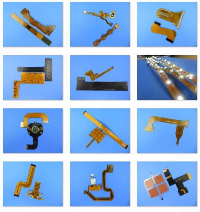 Single Layer Flex PCB Built on 1oz polyimide with polyimide stiffener ...