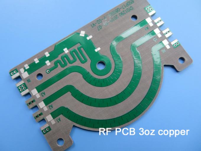 PTFE PCB Board Built On 1.5mm PTFE Plate with 3oz Copper and Immersion ...