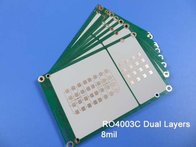 Rogers RO4003C PCB Double Sided 8mil 0.203mm RF High Frequency PCB for ...