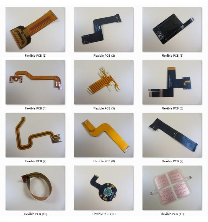 Polyimide FPC Keypad Connector Flexible2 layer FPC at 0.2mm thick