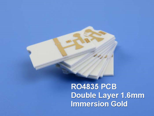 RO4835 High-Frequency PCBs with white silk screen,no soldermask, ENIG ...