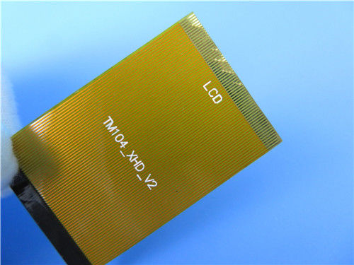 Single Layer Flex PCB Built on 1oz polyimide with polyimide stiffener ...