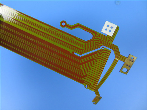 2 Layer Flexible Printed Circuit PCB (FPC) Built on Polyimide With FR4 Stiffener for Embedded ...