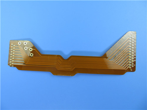 Flexible Printed Circuit (FPC) Built on 2oz Polyimide With Immersion Gold and Yellow Coverlay ...