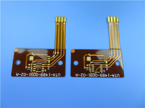 Single Sided Flexible Printed Circuit (FPC) Built On Polyimide With Immersion Gold