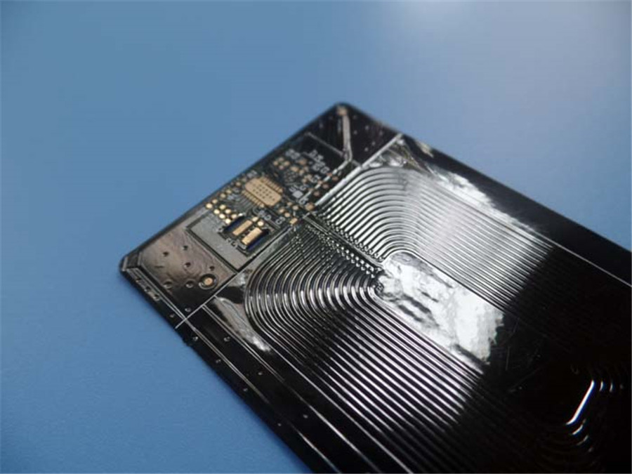 Double access flexible PCBs Prototype Flexible PCBs with Black Coverlay ...