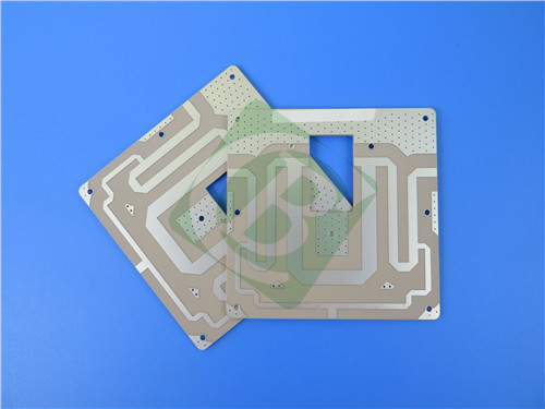 RF-35 double-layer PCB built on 10mil substrate with Immersion Silver ...