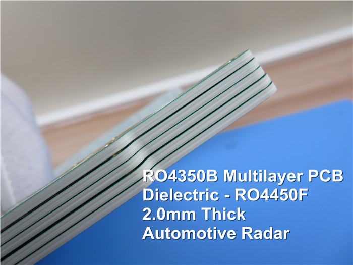 Rogers RO4350B High Frequency PCB Bonded by RO4450F with Blind Via and ...