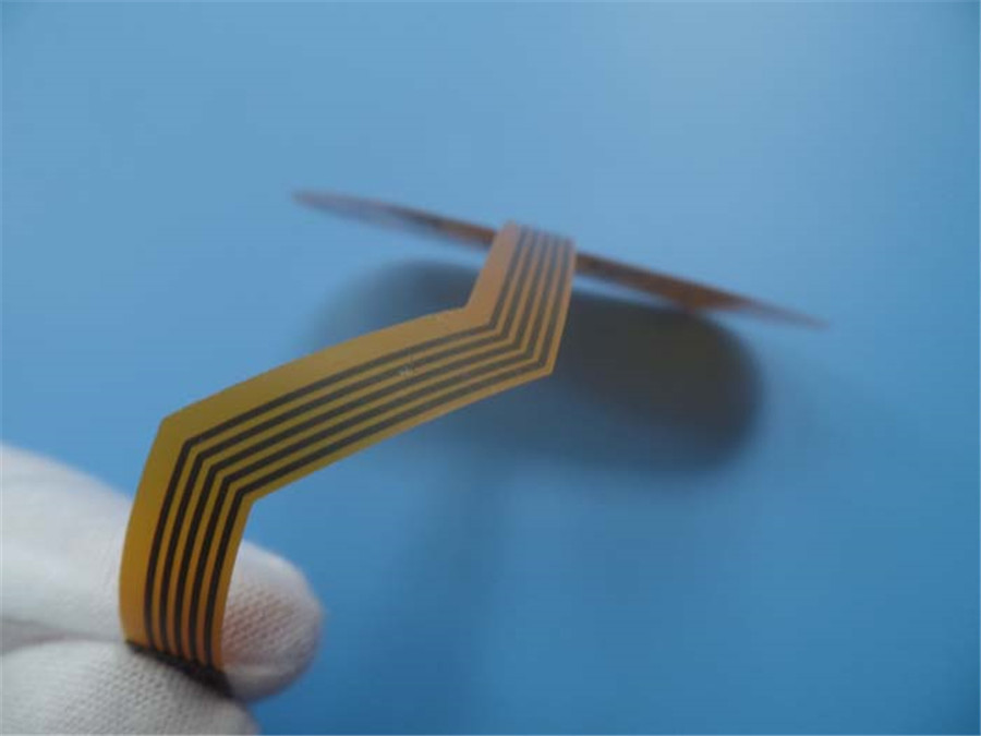 Polyimide FPC Keypad Connector Flexible2 layer FPC at 0.2mm thick