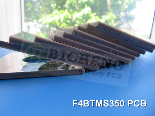 F4BTMS350 2-layer rigid PCB 6.35mm Thick with Hot Air Soldering Level ...