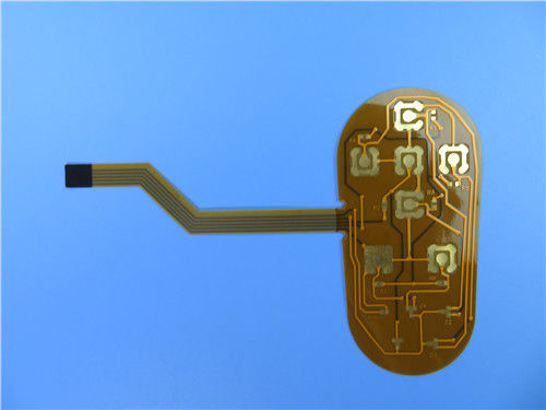 2 Layer Flexible Printed Circuit FPC Built On Polyimide With PI Stiffener and Immersion Gold for ...