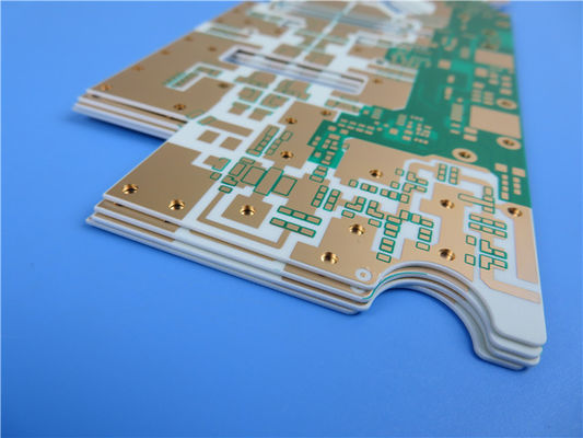 Rogers 30mil 0.762mm TMM10 Radio Frequency (RF) PCBs with Immersion Gold for Filters and Couplers.